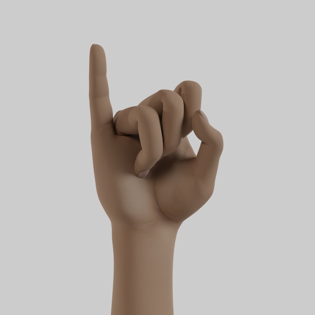 3D Sign Language Alphabet Hand Model - TurboSquid 1967976