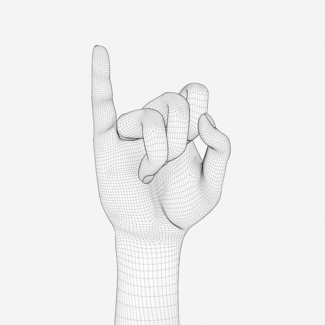 3D Sign Language Alphabet Hand Model - TurboSquid 1967976