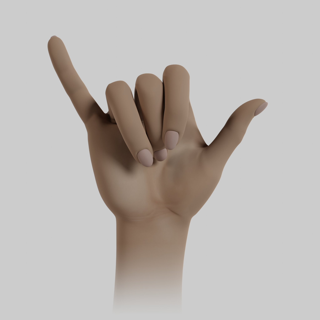3D Sign Language Alphabet Hand Model - TurboSquid 1967976
