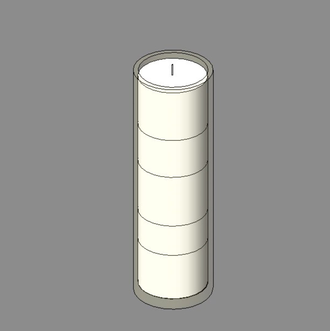 Candle Slim Model - TurboSquid 2269313
