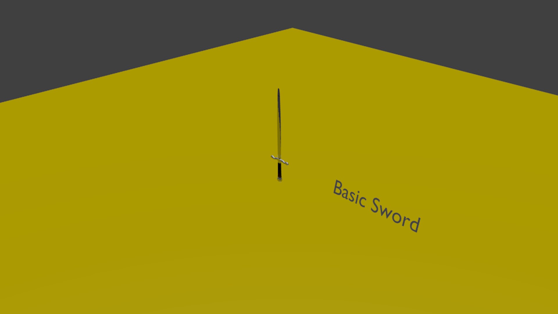 basic sword 3d model