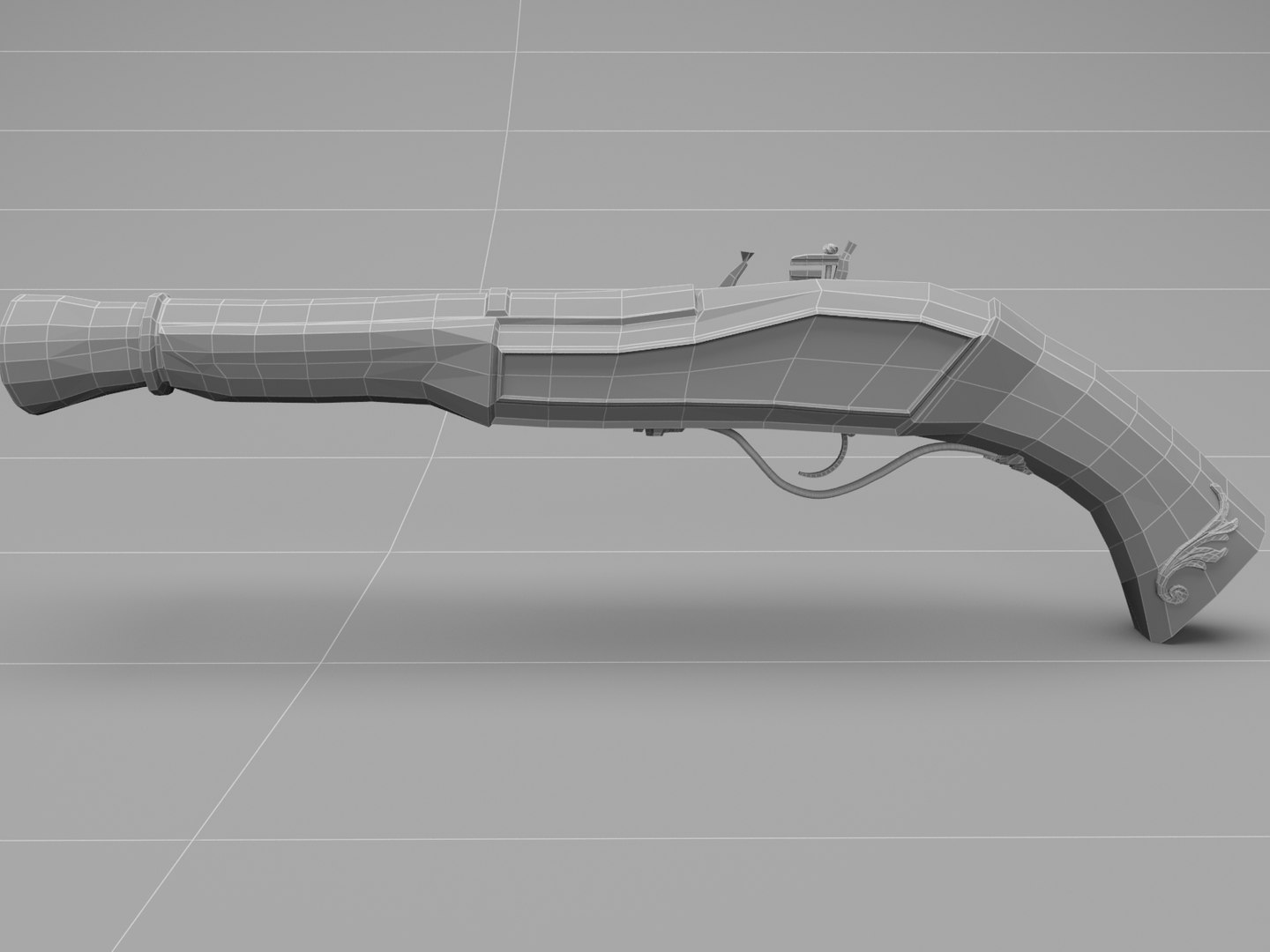 Flintlock Pistol 3D Model - TurboSquid 803851