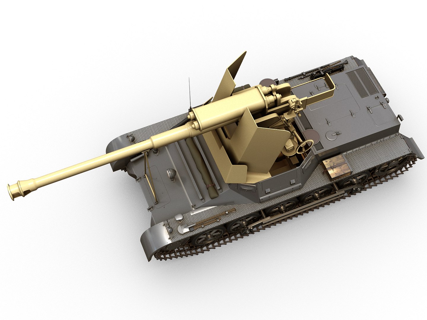 3D Panzerjager I B mit 75mm StuK 40 L48 - TurboSquid 2169113