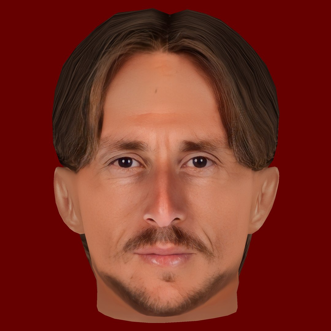 Luka Modric Head - Low Poly Head For Game Model - TurboSquid 2208422
