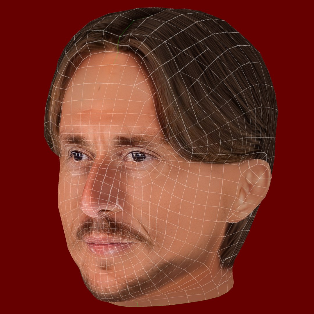 Luka Modric Head - Low Poly Head For Game Model - TurboSquid 2208422