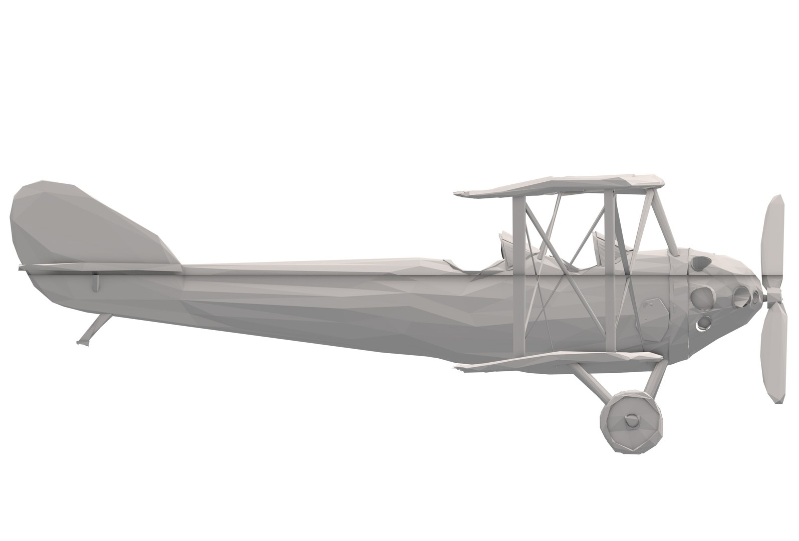Biplane Plane 3ds
