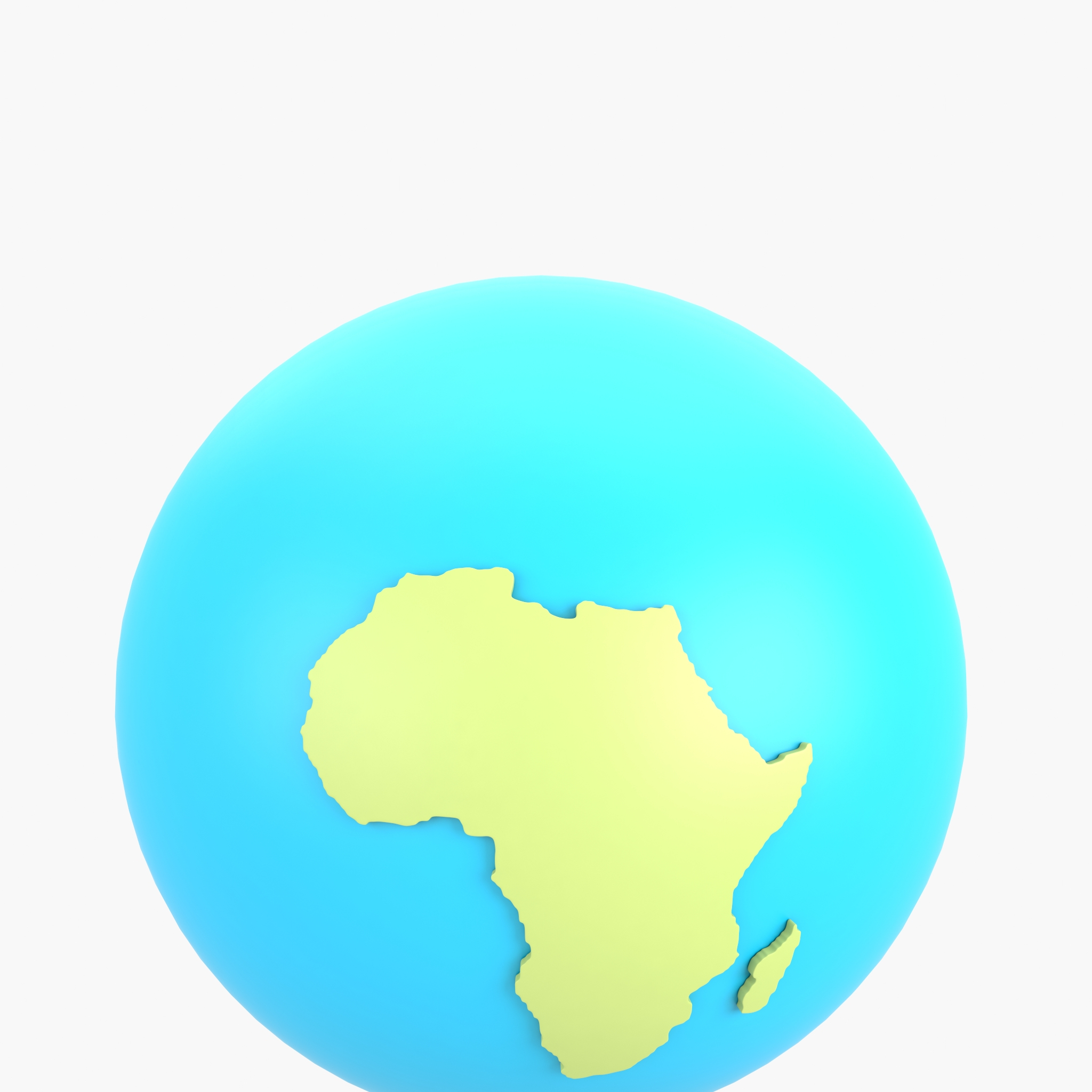 3D world continents - TurboSquid 1270056