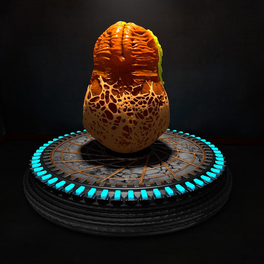 slimy alien egg presentation obj