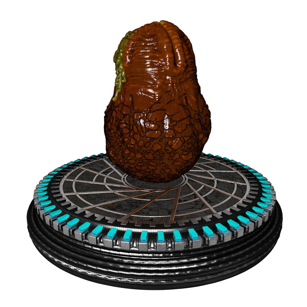 Slimy Alien Egg Presentation Obj