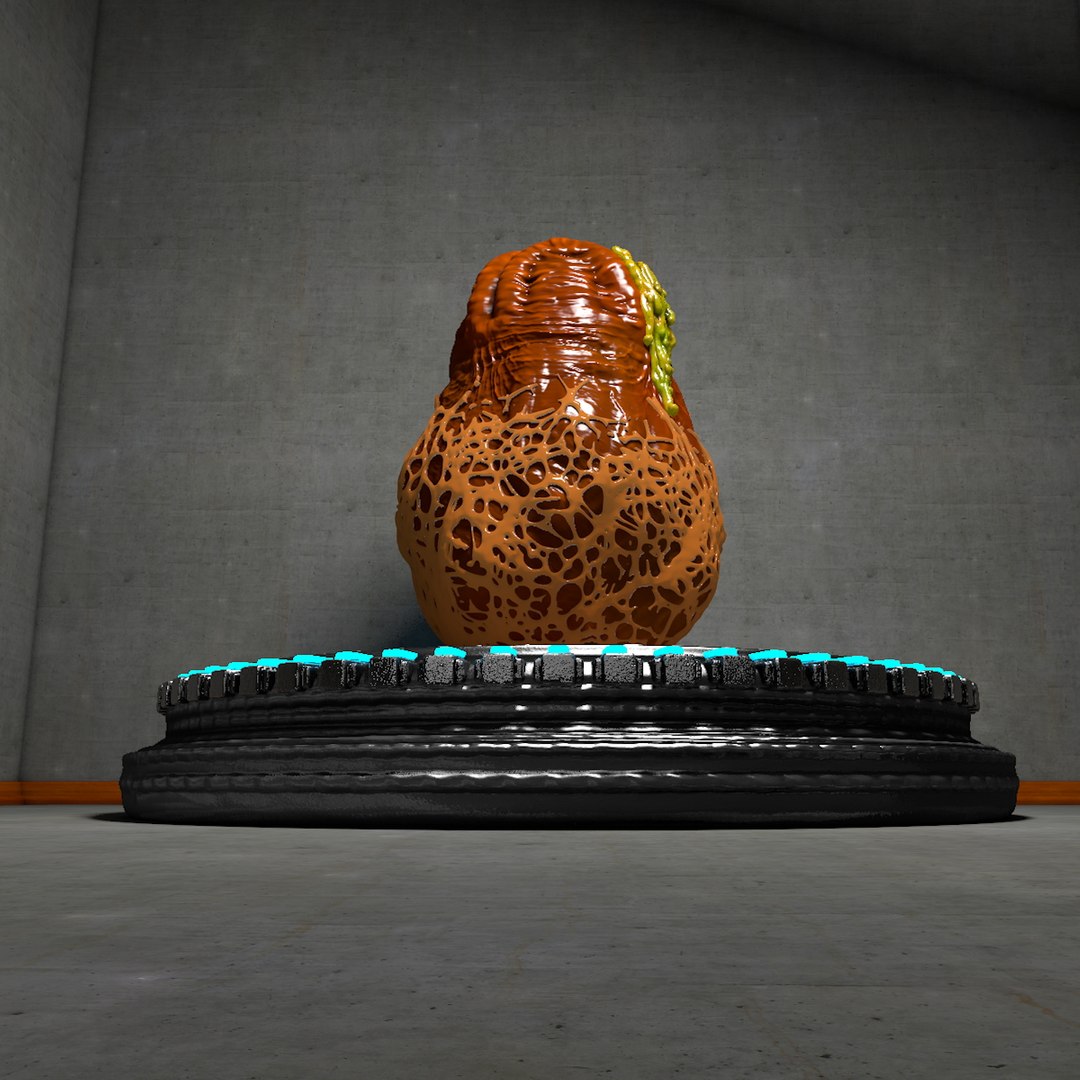 Slimy Alien Egg Presentation Obj