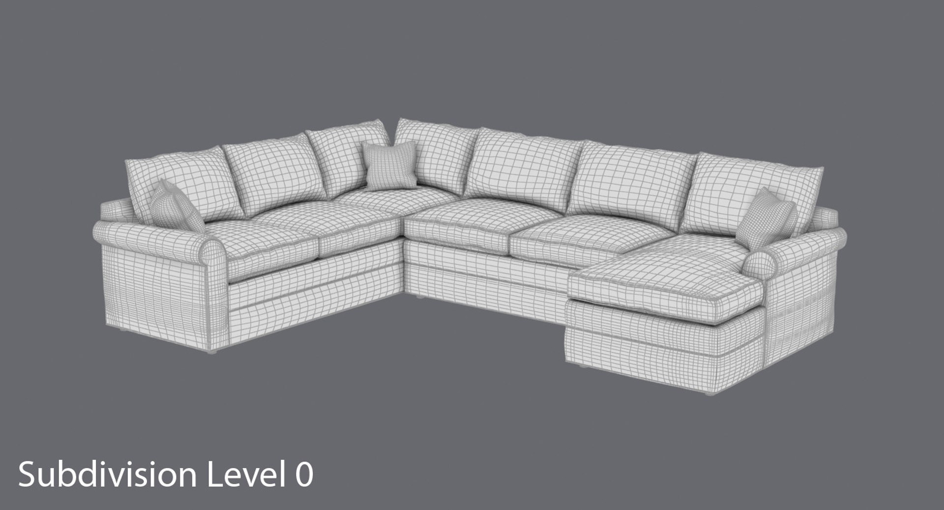 3D Model Classical-sectional-sofa - TurboSquid 1270384