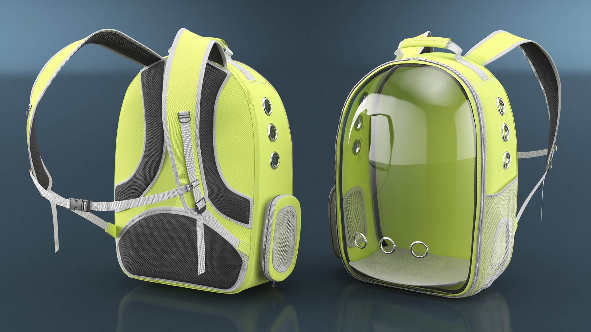 Pet Carrier Backpack Dressed Yellow 3D Model - TurboSquid 2330081