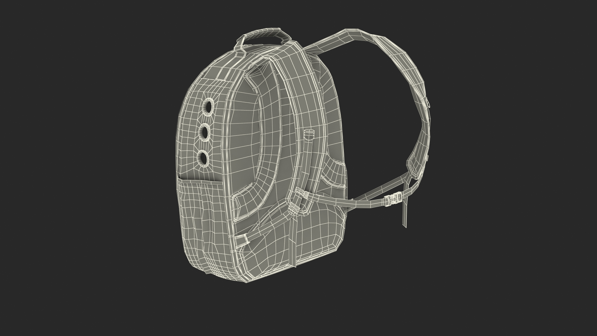 Pet Carrier Backpack Dressed Yellow 3D Model - TurboSquid 2330081