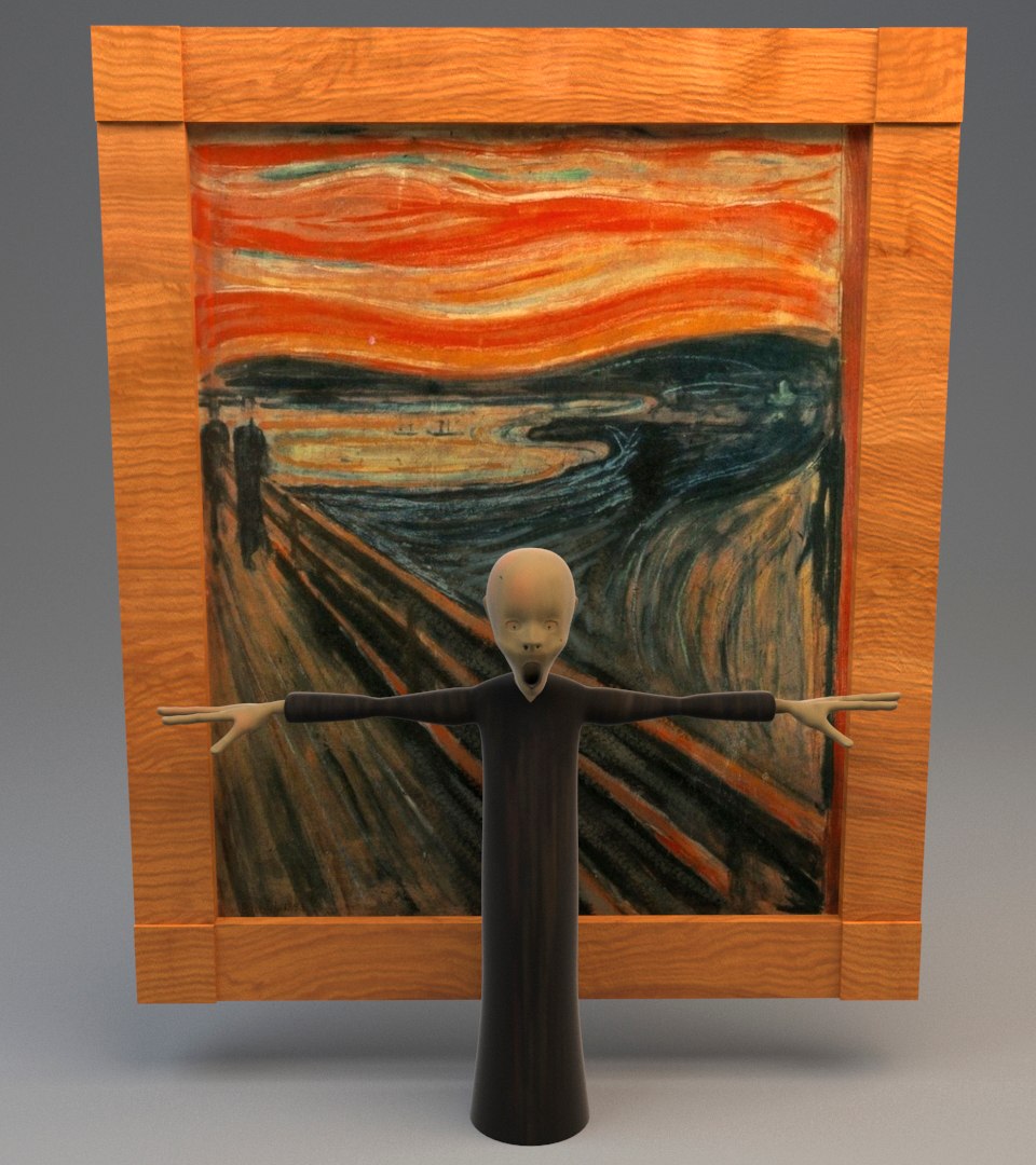 Scream Edvard Munch 3D Model - TurboSquid 1152533