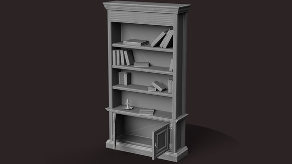 Bookshelf 3D model - TurboSquid 1906994