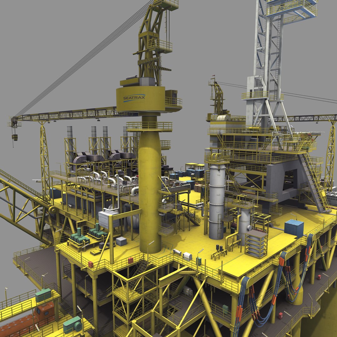 3D real time offshore deepwater model - TurboSquid 1407034