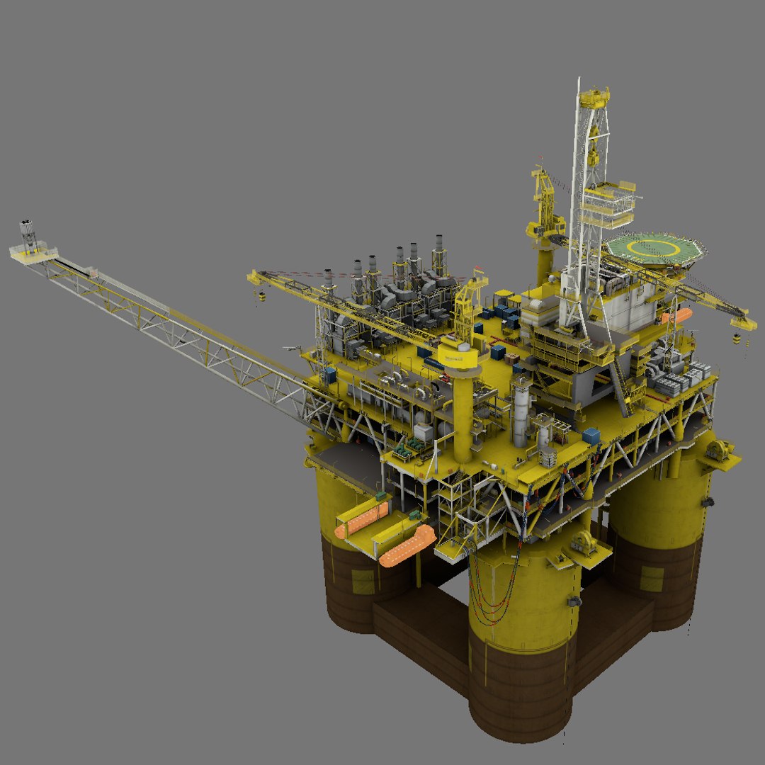 3D real time offshore deepwater model - TurboSquid 1407034