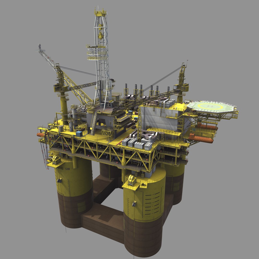 3D real time offshore deepwater model - TurboSquid 1407034