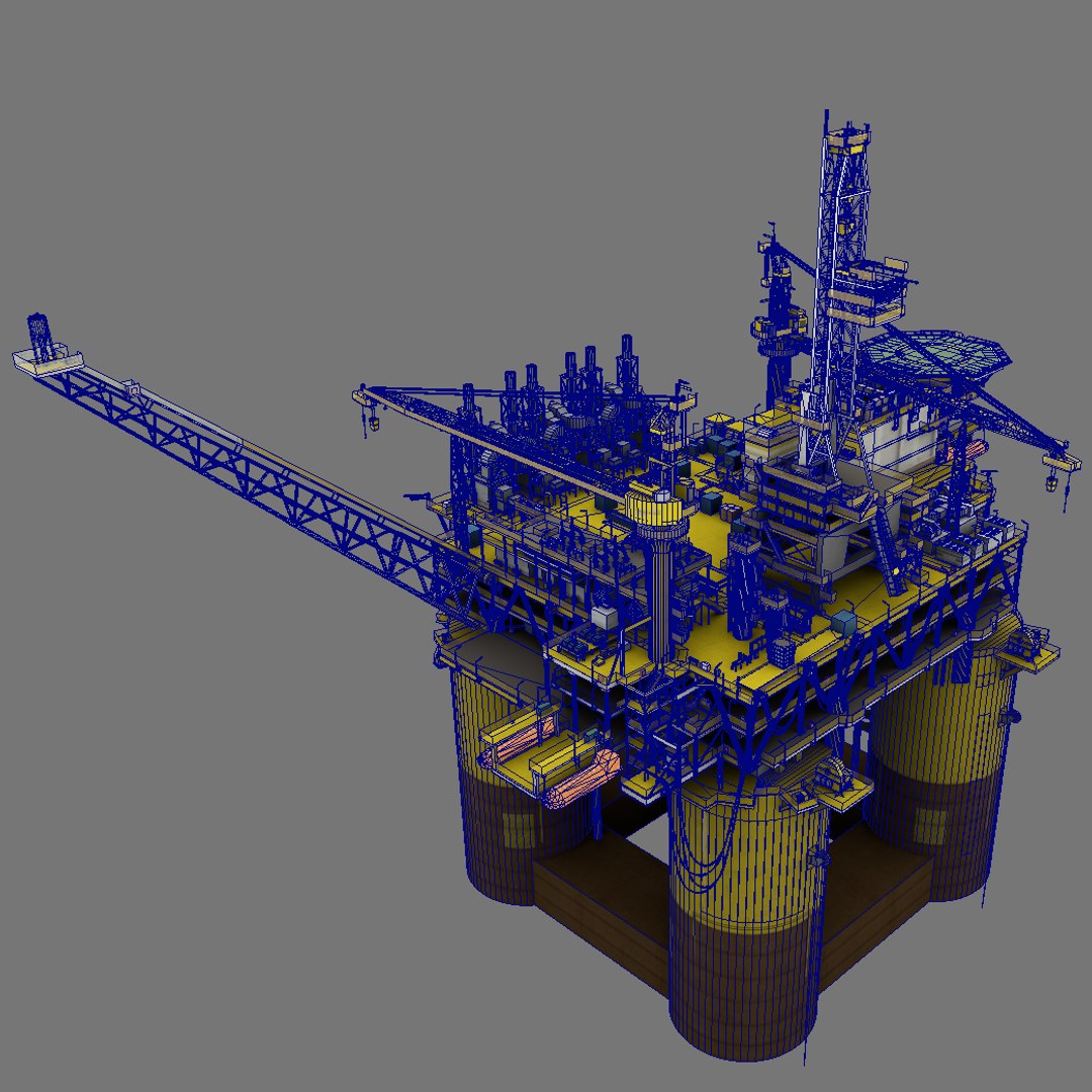 3D real time offshore deepwater model - TurboSquid 1407034