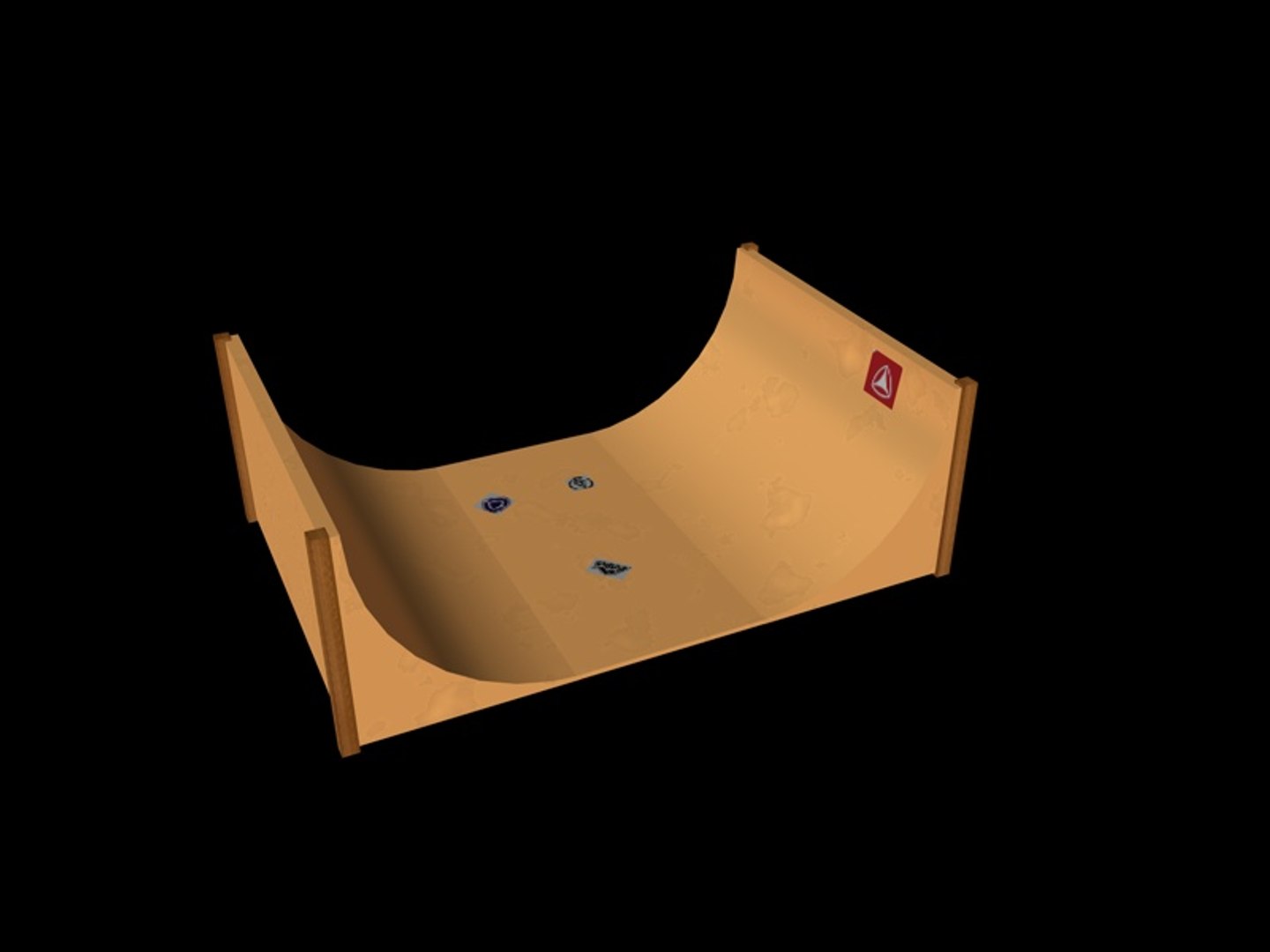 Free C4d Model Half-pipe