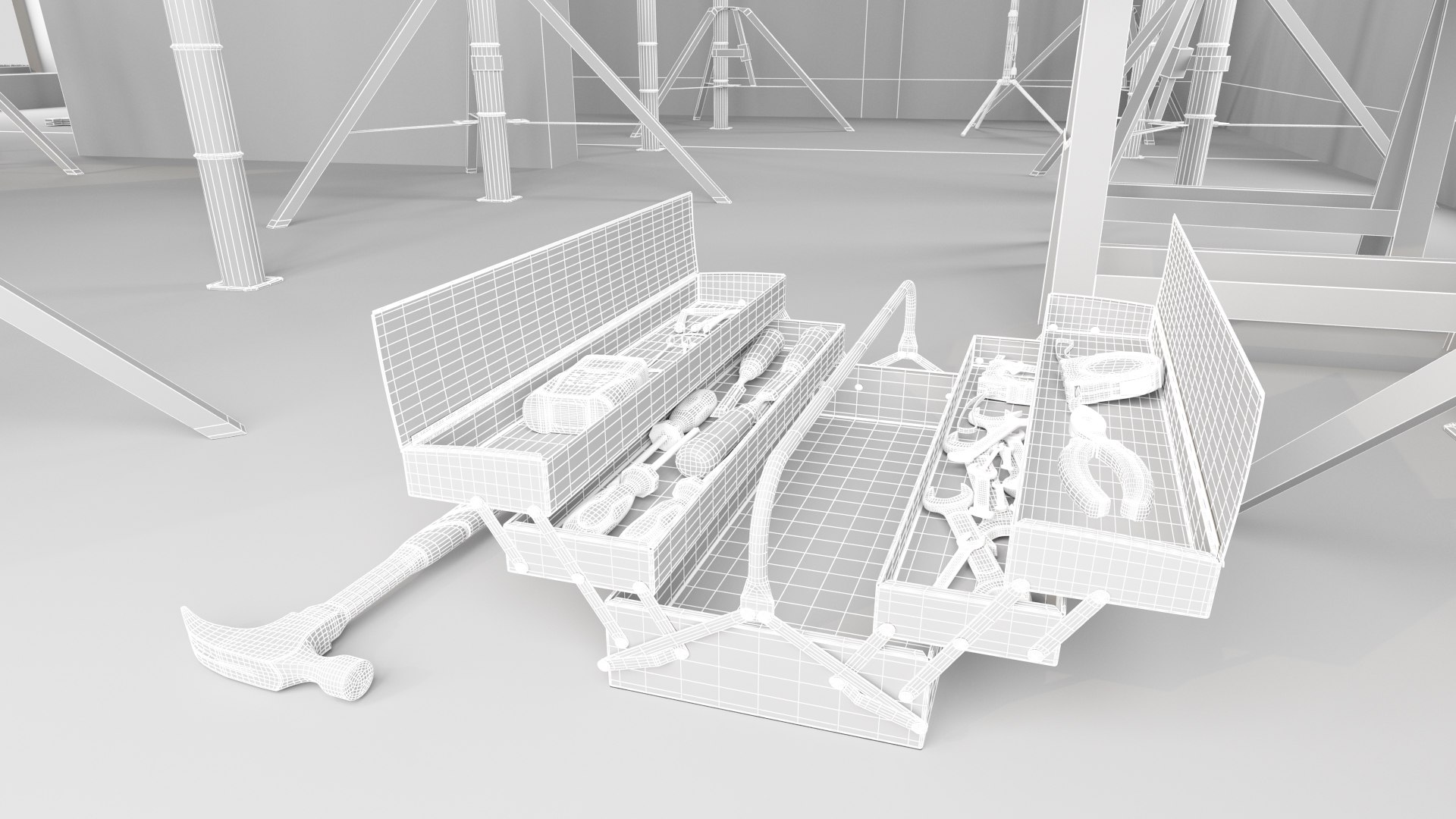 Interior Under Construction 3D Model - TurboSquid 1913904