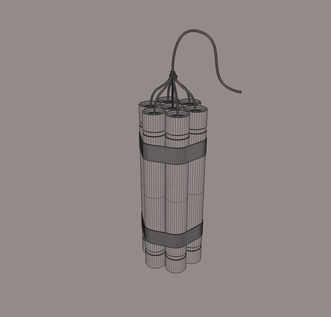 Red dynamite 3D model - TurboSquid 1609428