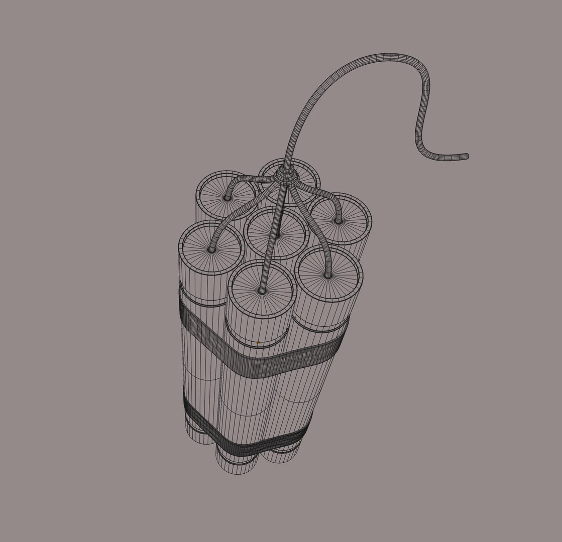 Red dynamite 3D model - TurboSquid 1609428