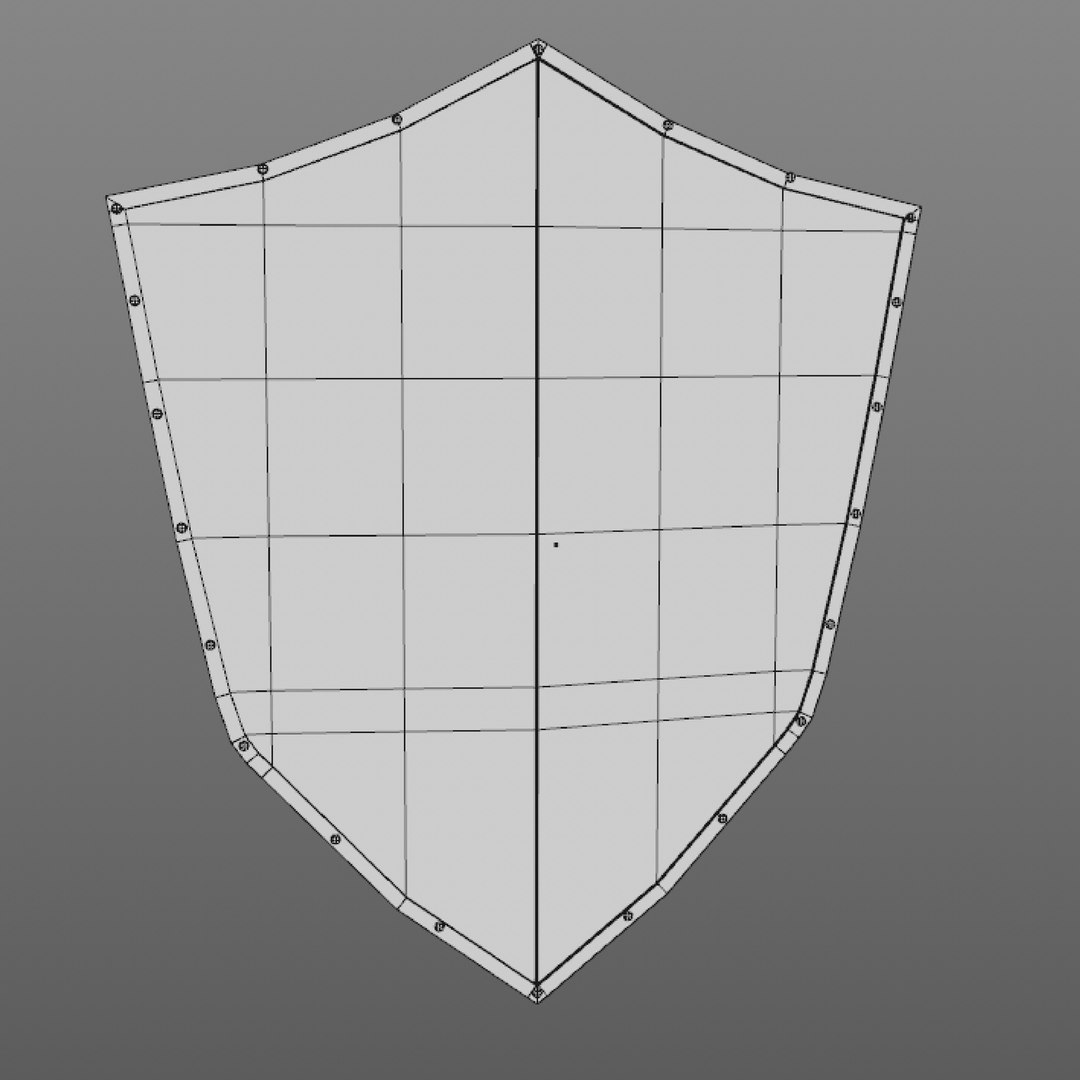 3D Cartoon Shield - TurboSquid 1402594