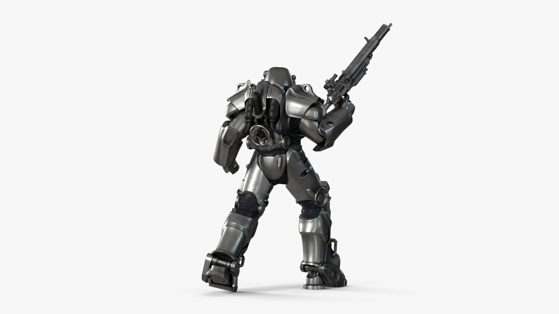 Fallout Combat Infantry Armor Walking For 3D Print 3D Model ...