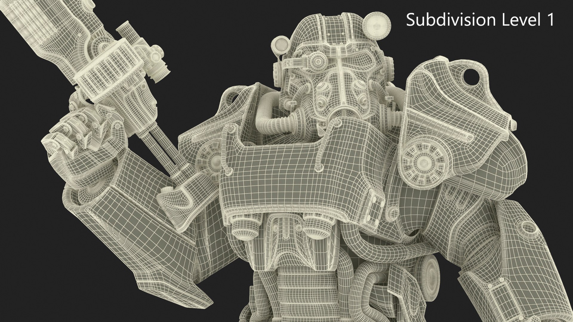 Fallout Combat Infantry Armor Walking For 3D Print 3D Model ...
