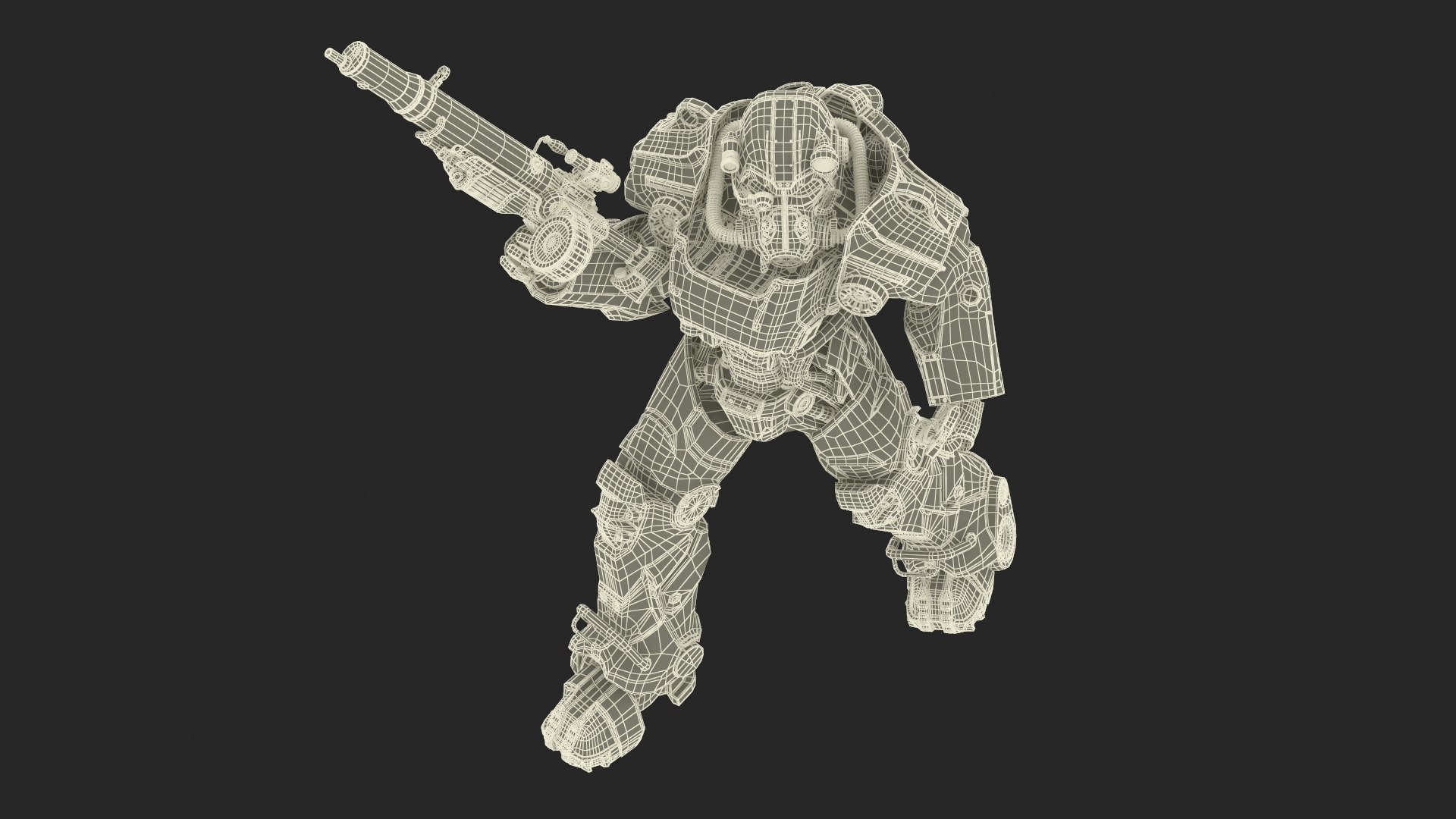 Fallout Combat Infantry Armor Walking For 3D Print 3D Model ...