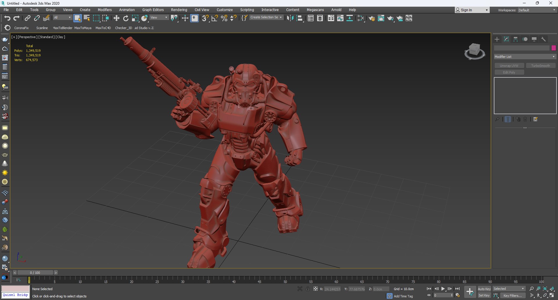 Fallout Combat Infantry Armor Walking For 3D Print 3D Model ...
