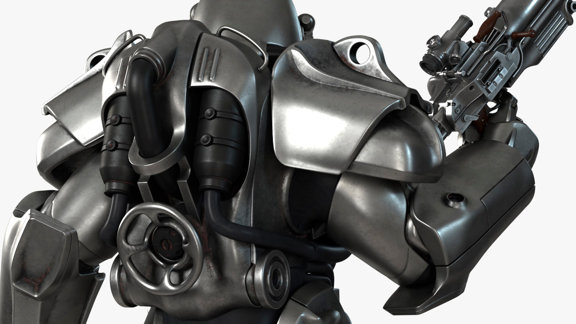 Fallout Combat Infantry Armor Walking For 3D Print 3D Model ...