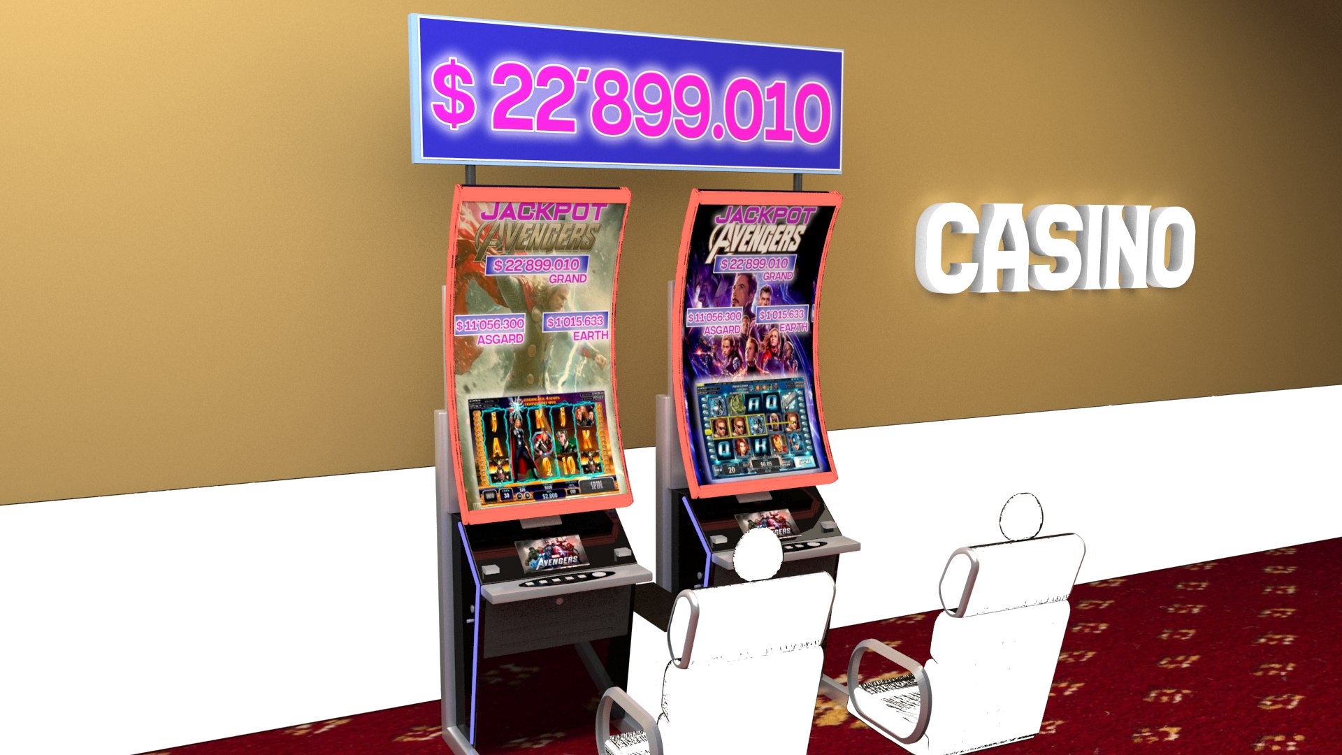 SLOTMACHINE Model - TurboSquid 1901693