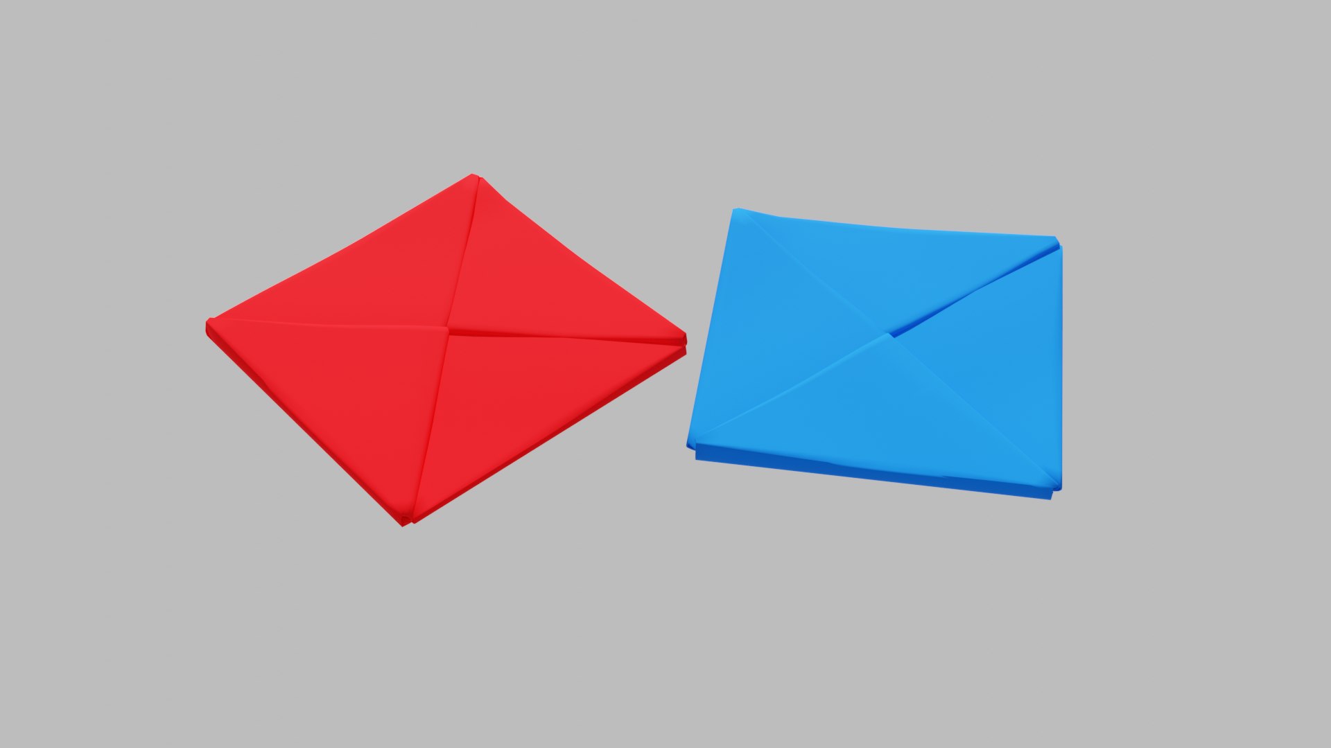 modelo 3d Juego de calamar rojo y azul Ddakji - TurboSquid 1808999