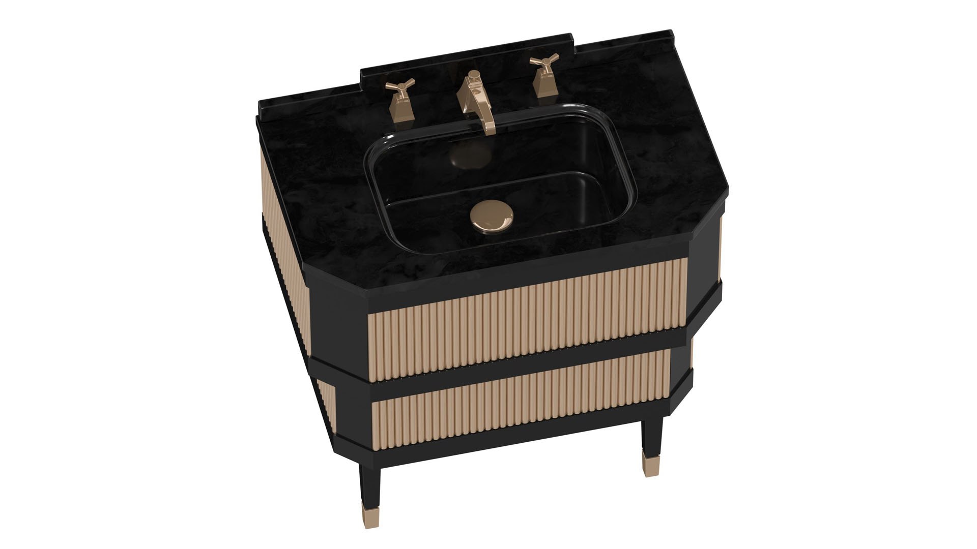 3D METROPOLITAN DevonDevon Floor standing single vanity unit model - TurboSquid 2164407