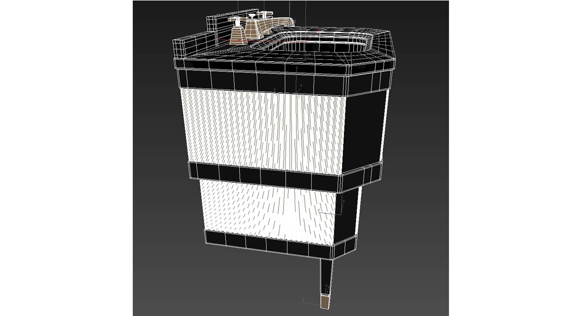 3D METROPOLITAN DevonDevon Floor standing single vanity unit model - TurboSquid 2164407