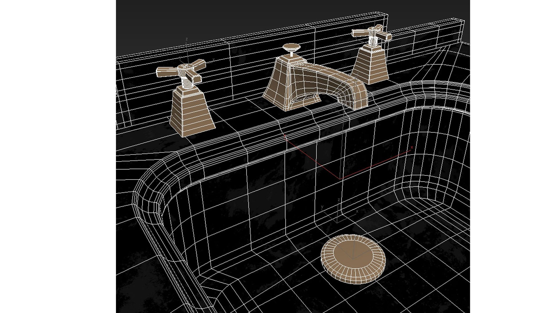 3D METROPOLITAN DevonDevon Floor standing single vanity unit model - TurboSquid 2164407