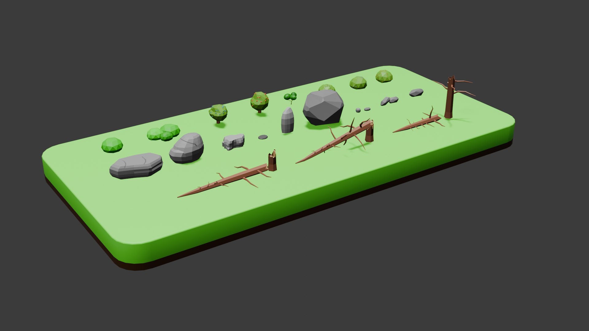 3D Low Poly Nature Pack - TurboSquid 2188315