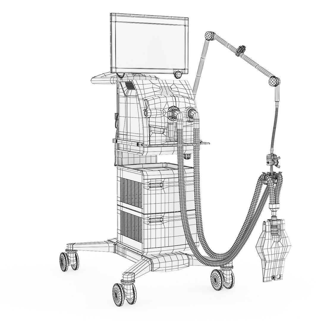 3D Ventilation Draeger Evita V800 - TurboSquid 1629674