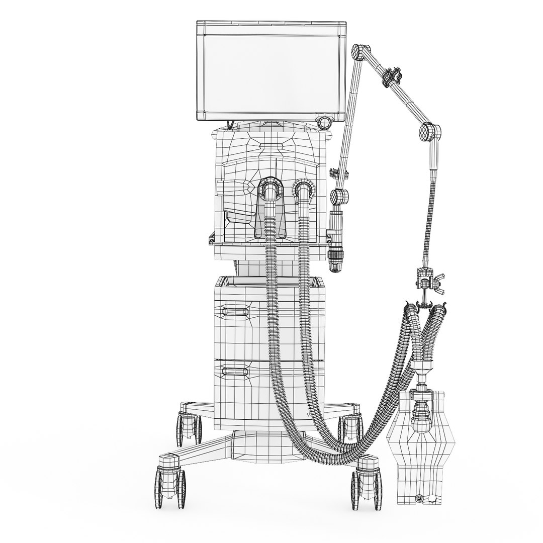 3D Ventilation Draeger Evita V800 - TurboSquid 1629674