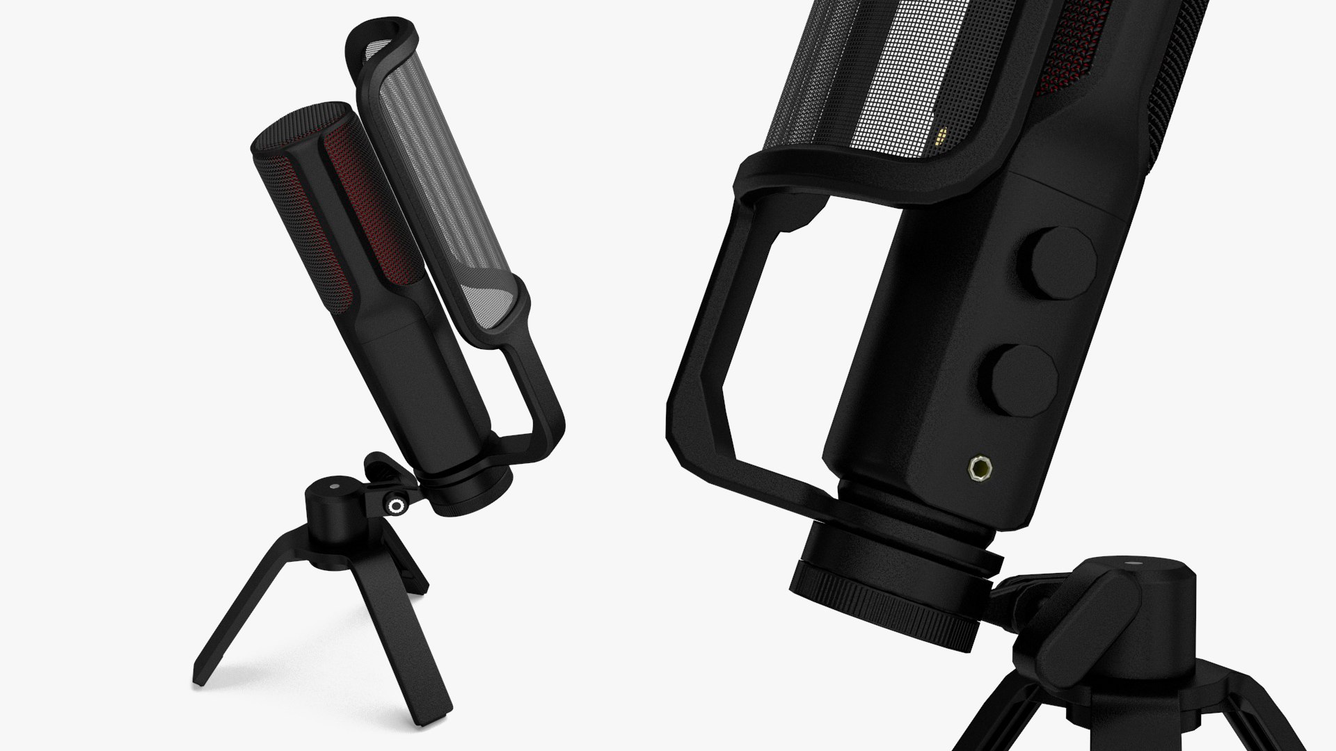 3D Studio Microphone with Pop Filter model - TurboSquid 2161374