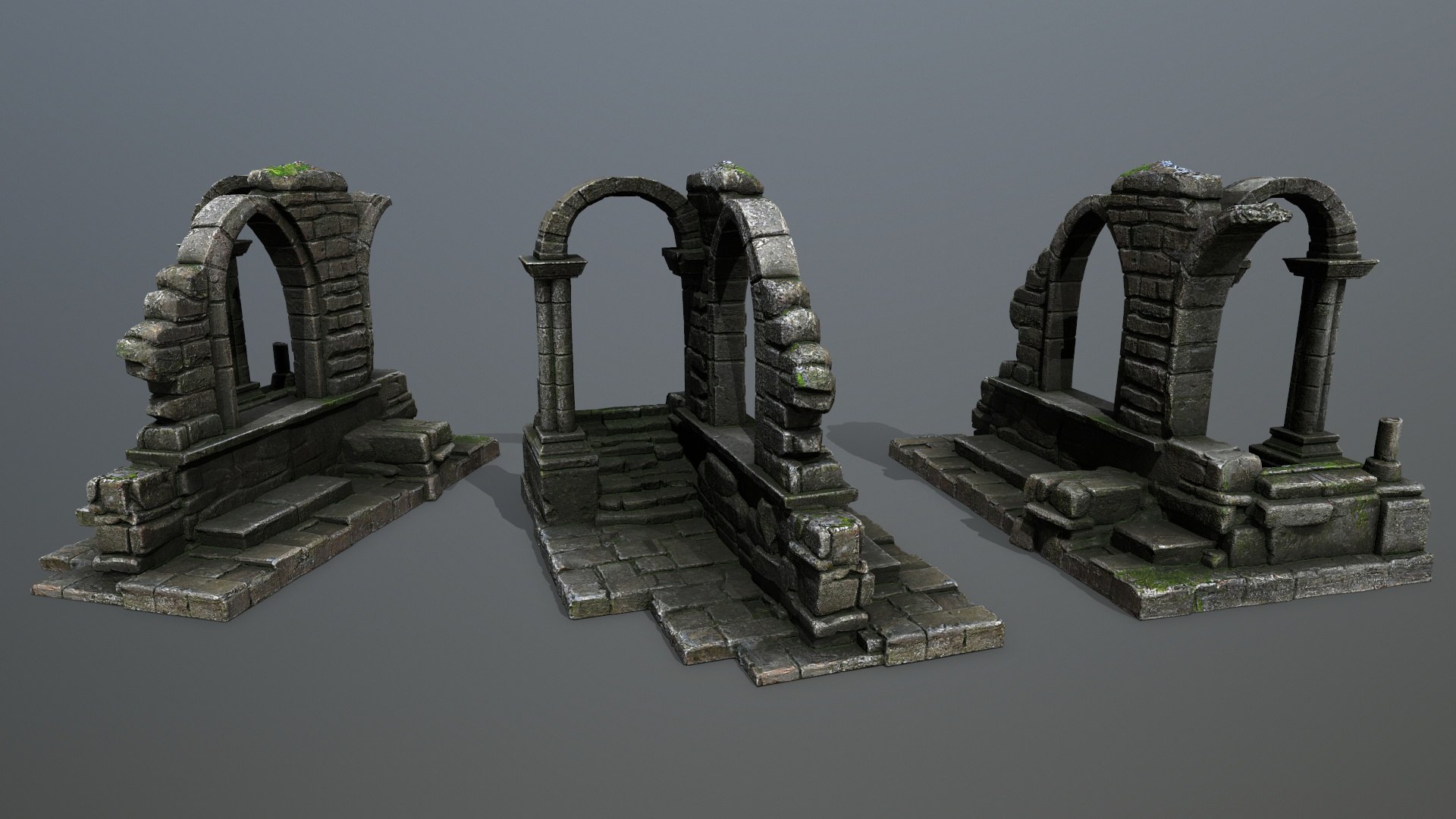 Ruin Gate 3D Model - TurboSquid 2373326