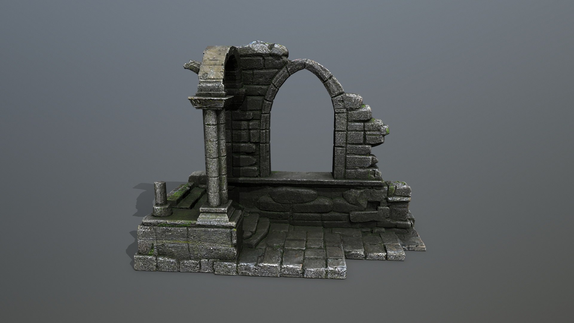 Ruin Gate 3D Model - TurboSquid 2373326