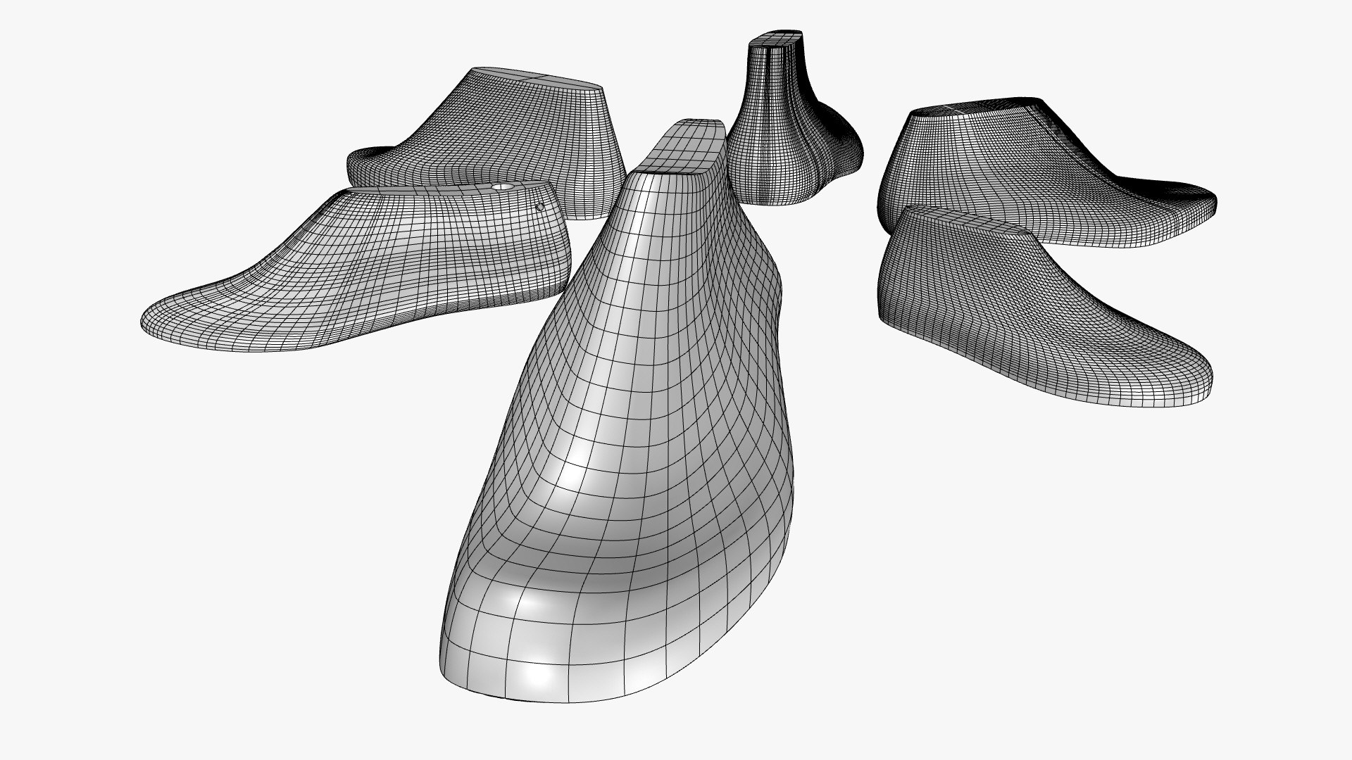 6 Shoe Last Models Mix1 3D Model - TurboSquid 1980099