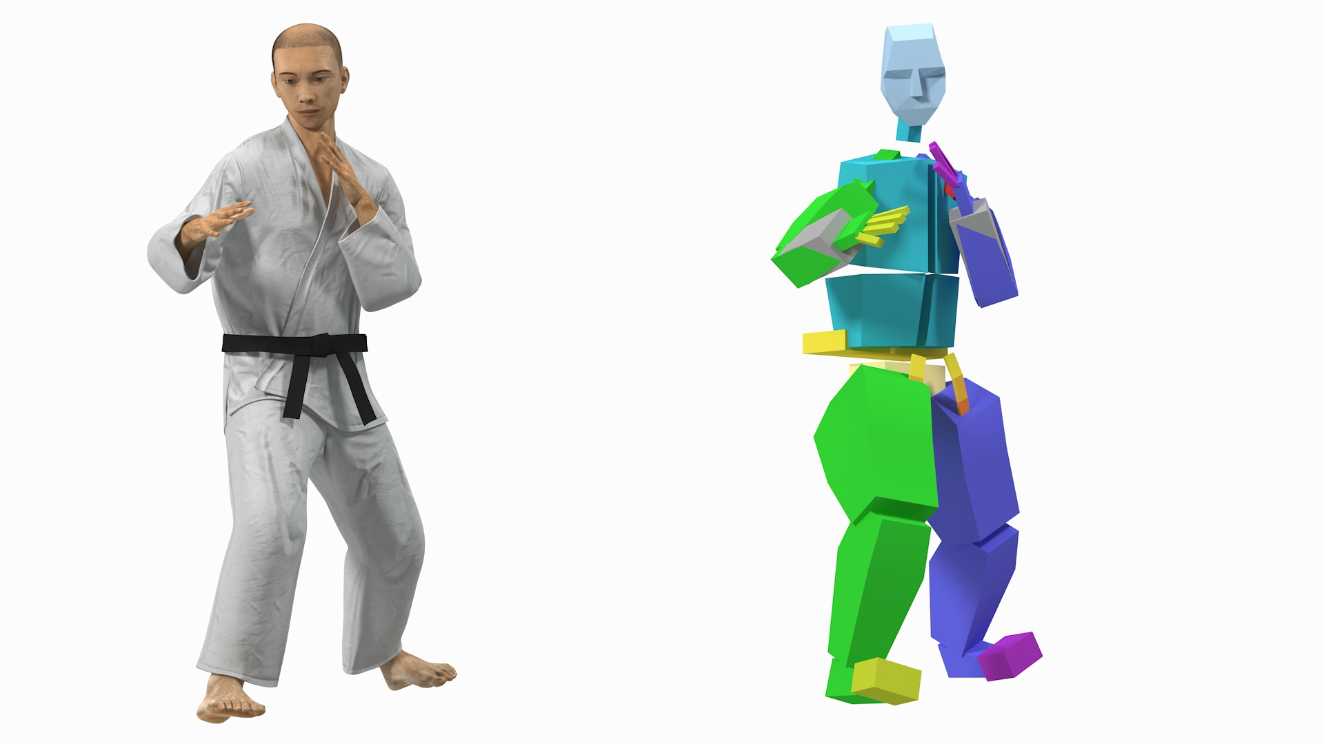 Japanese Karate Fighter Fur Model - TurboSquid 1434287