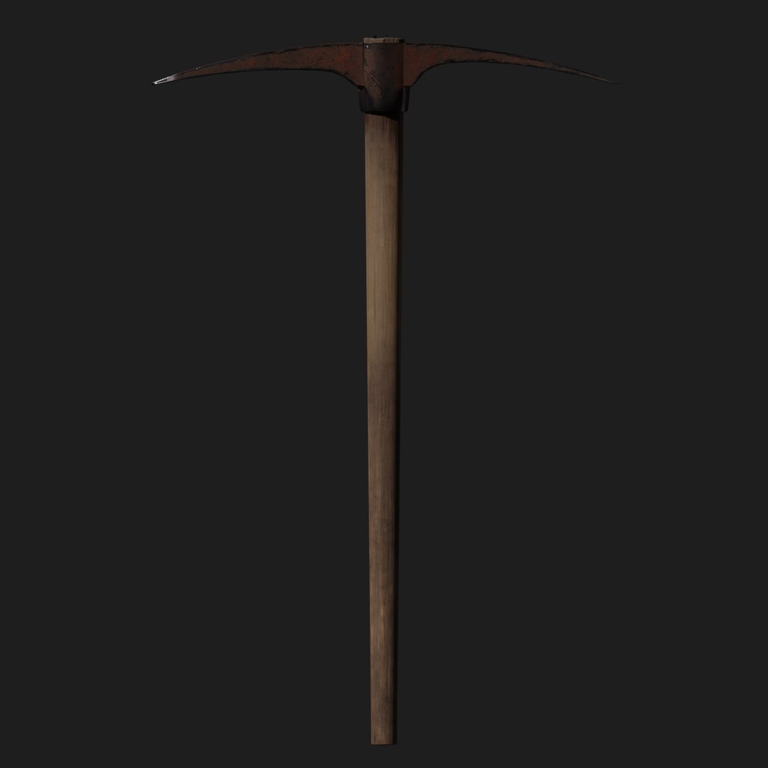 3D rusty pickaxe - TurboSquid 1576862