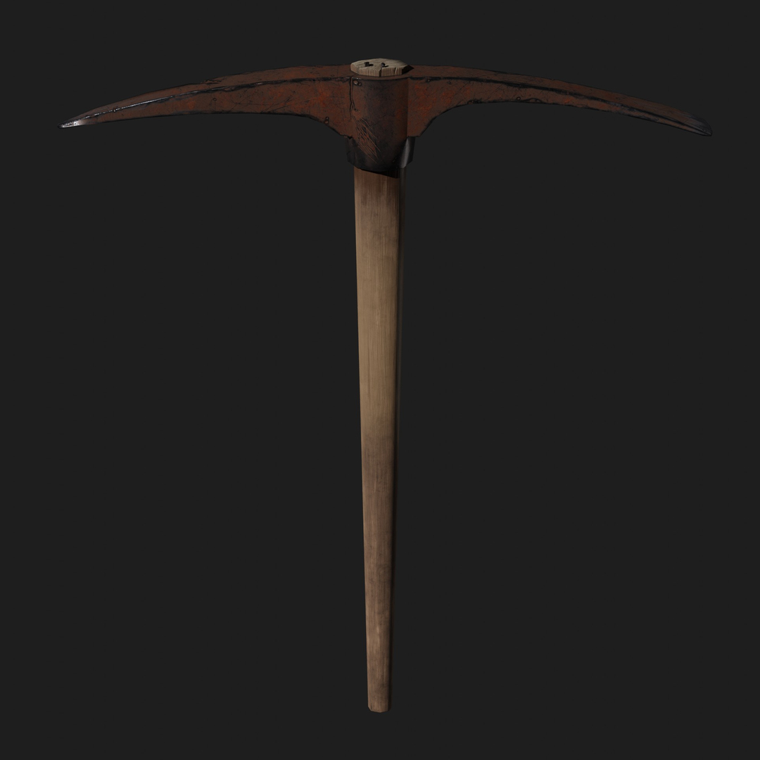 3D rusty pickaxe - TurboSquid 1576862