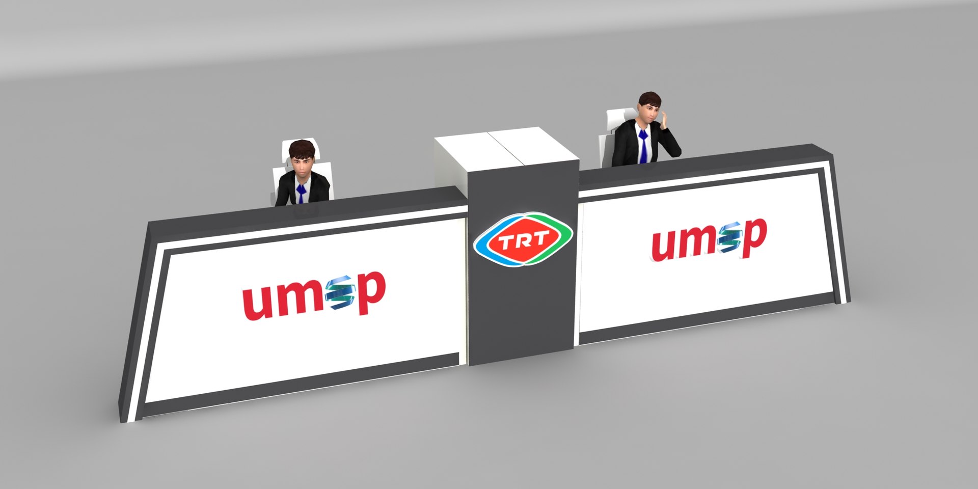 3D Info Desk 001 - TurboSquid 1533080