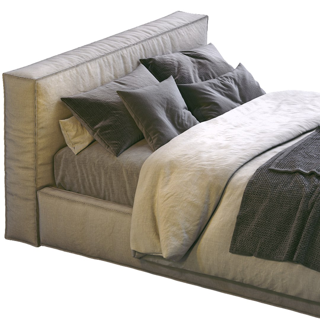 3D Model Flexteam Bed Slim - TurboSquid 1637169